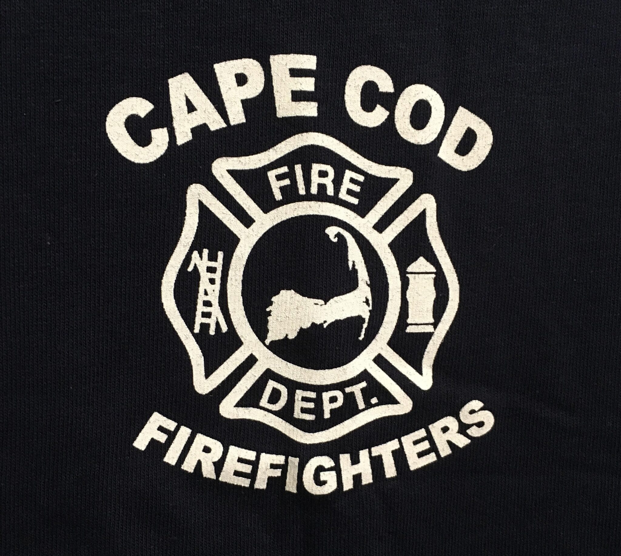 T-Shirt - Cape Cod Firefighters, Navy - The Fire Bell