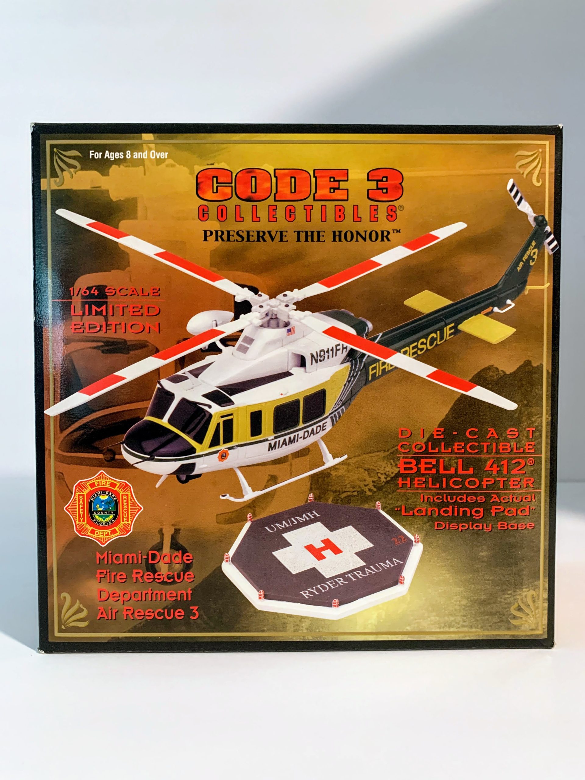 Code 3 - Miami-Dade County Bell 412 Helicopter - The Fire Bell