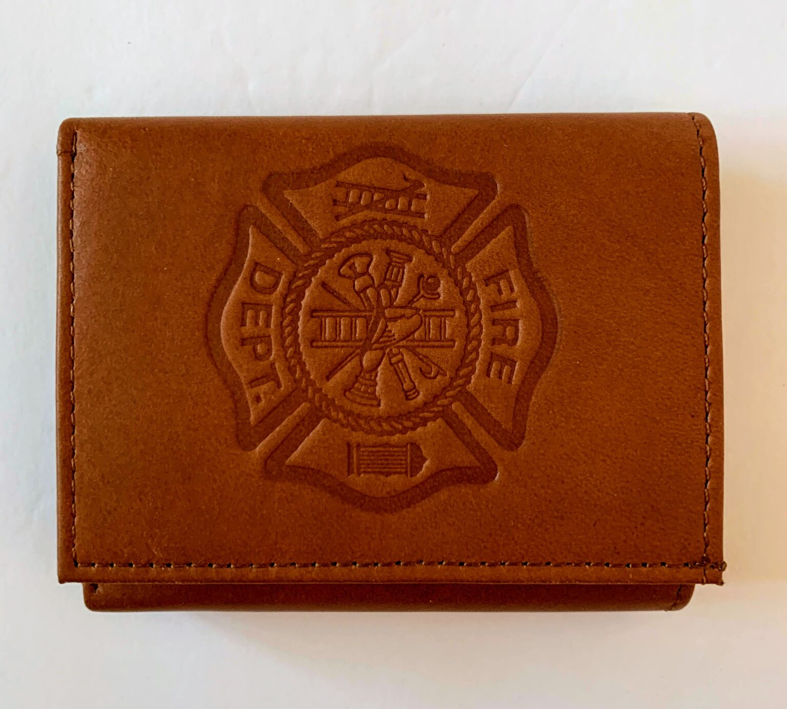 Wallet - Firefighter Tri-Fold, Tan - The Fire Bell
