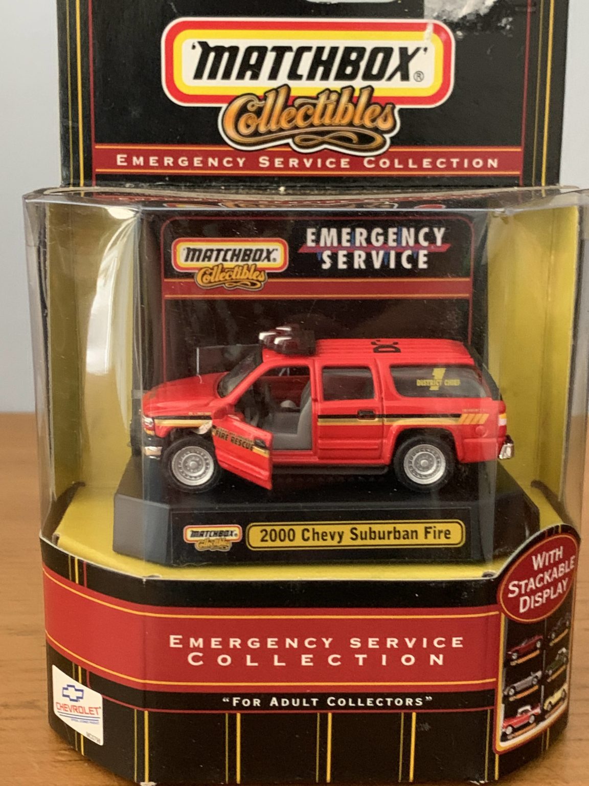 Matchbox - Chevy Suburban Fire Department (Red) - The Fire Bell