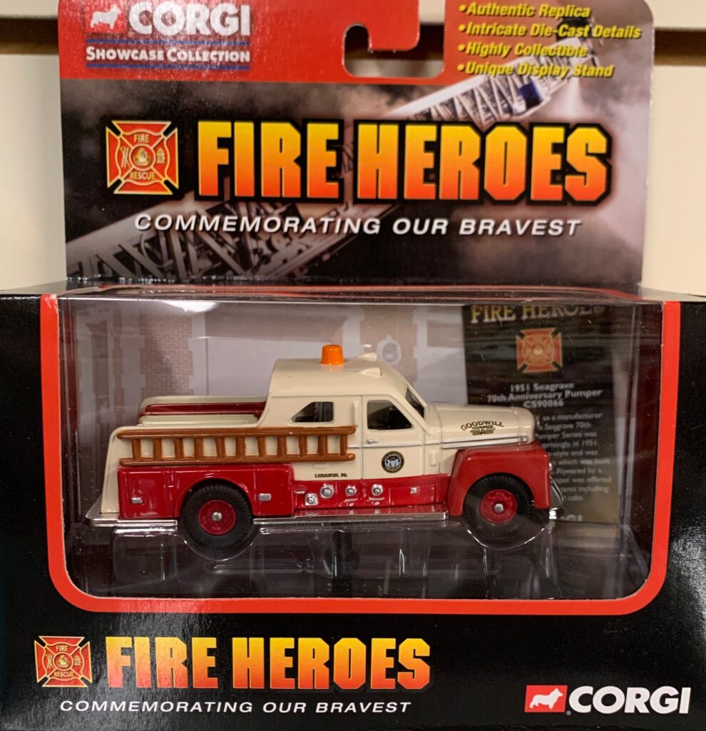 Corgi - Lebanon, PA 1951 Seagrave Anniversary Fire Truck - The Fire Bell