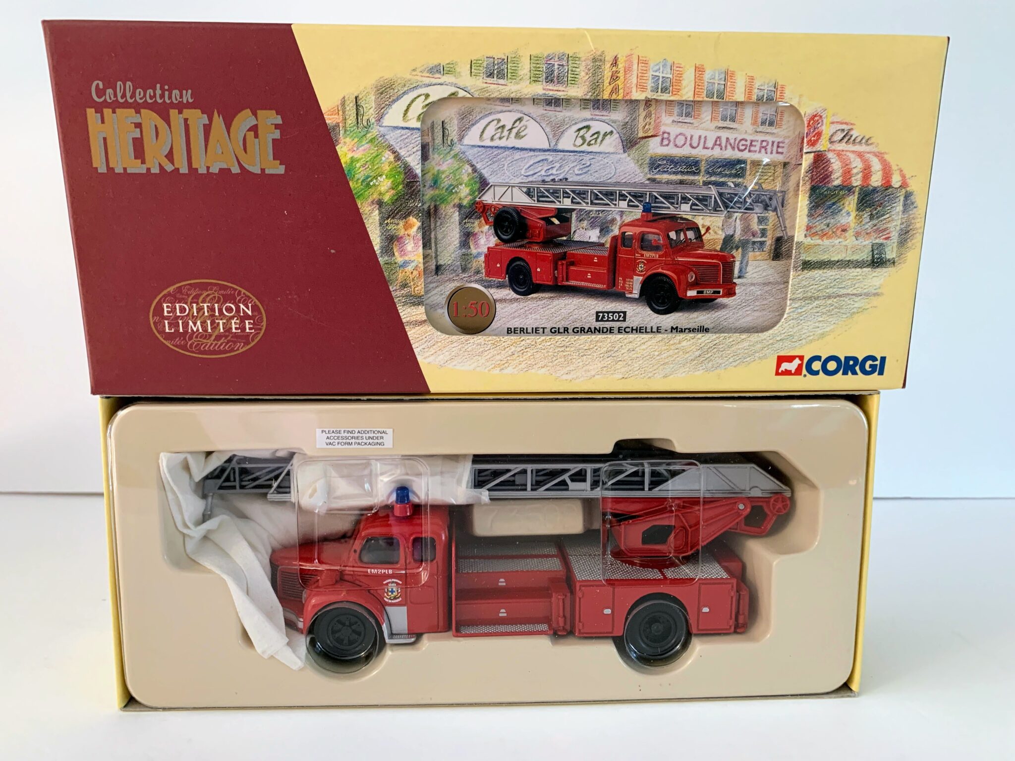 Corgi - Marseille Fire Brigade Berliet GLR Grande Echelle - The Fire Bell