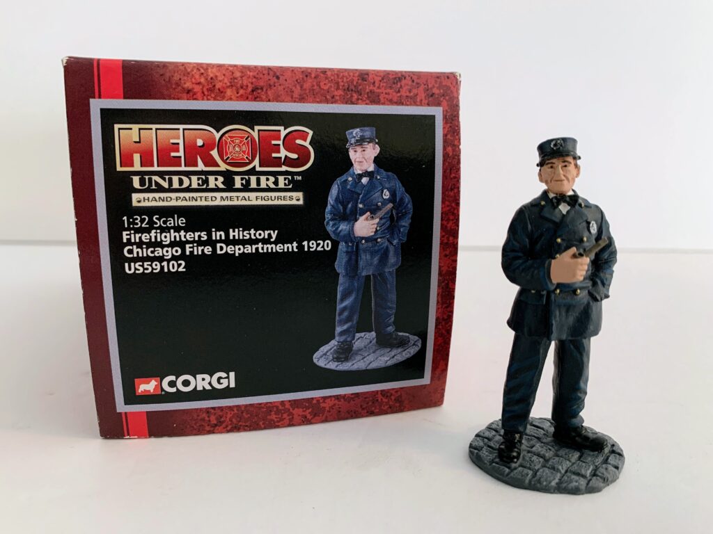 Corgi - Chicago 1920 Firefighter Figure - The Fire Bell