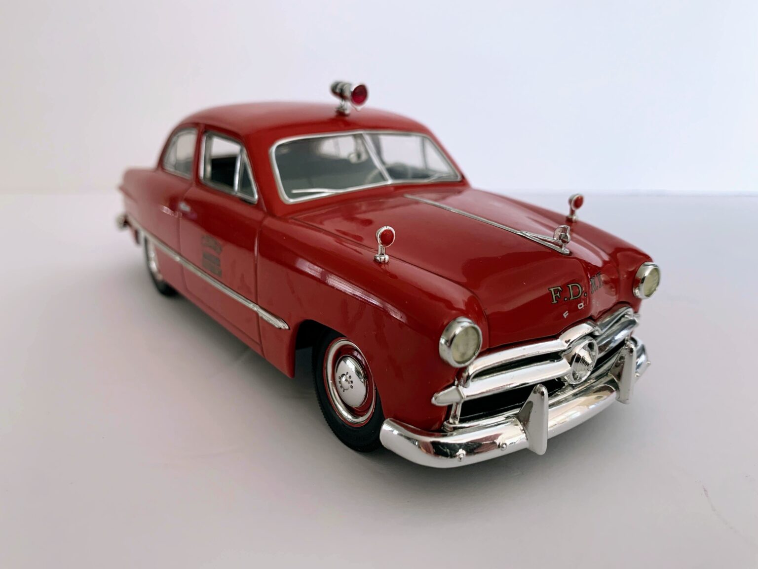 FDNY Marine Division 1949 Ford Tudor Fire Chief Car - The Fire Bell