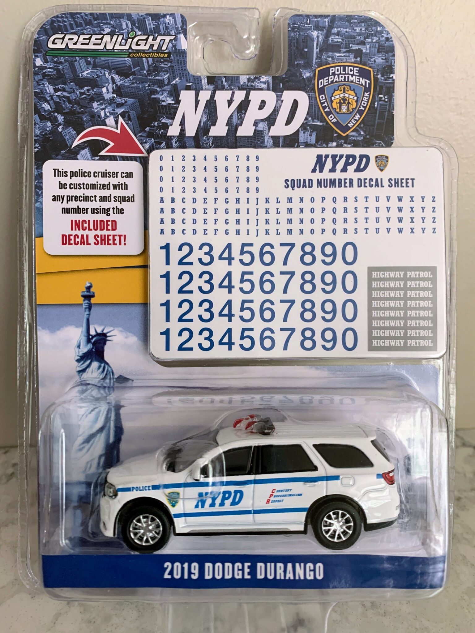 Dodge 2019 Durango NYPD with Squad Number Decals - The Fire Bell