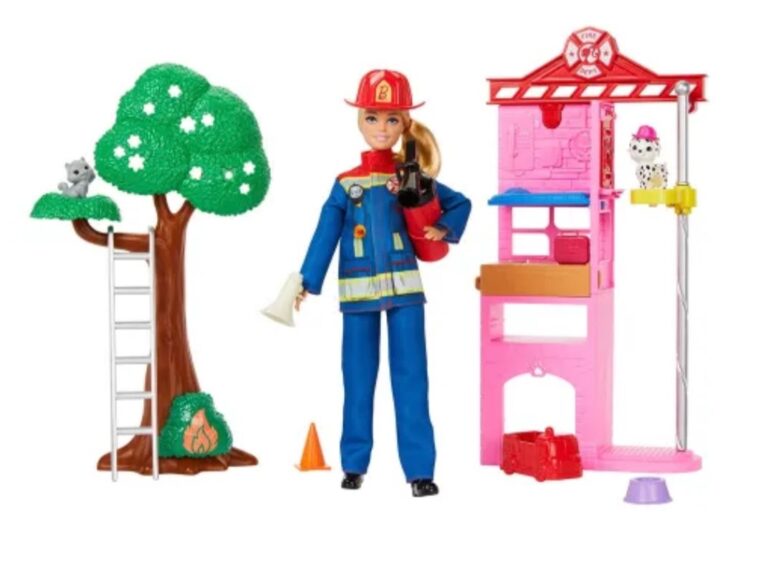 Barbie Firefighter Play Set - The Fire Bell