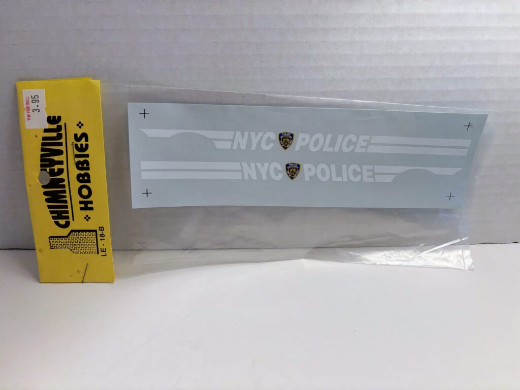 Diecast Decals - New York City Police Decal Set - The Fire Bell