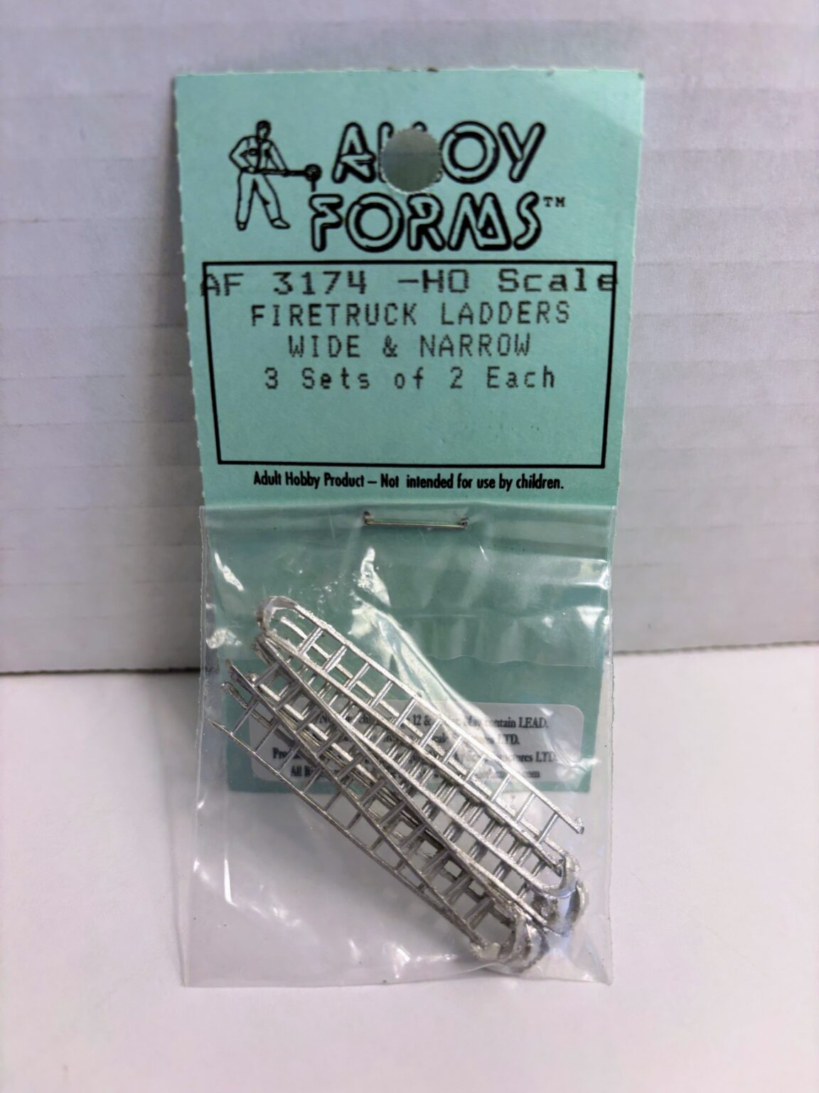 Diecast Parts - Fire Truck Extension Ladders, HO Scale - The Fire Bell