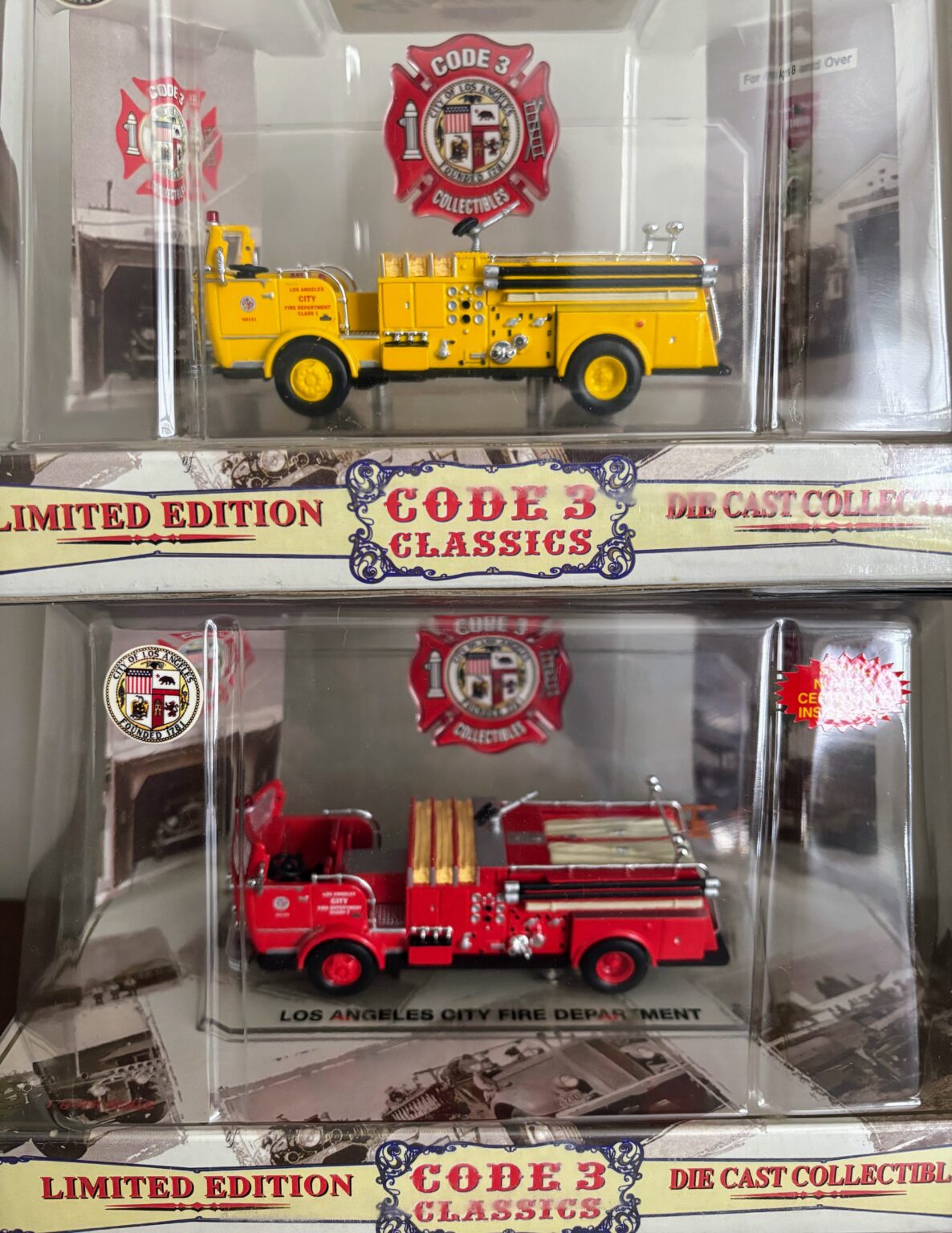 Code 3 - Los Angeles City Crown Pumper Set of Two - The Fire Bell