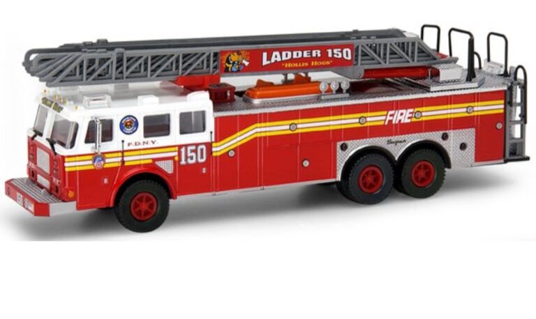 Code 3 - FDNY Seagrave Rear Mount Ladder 150 - The Fire Bell